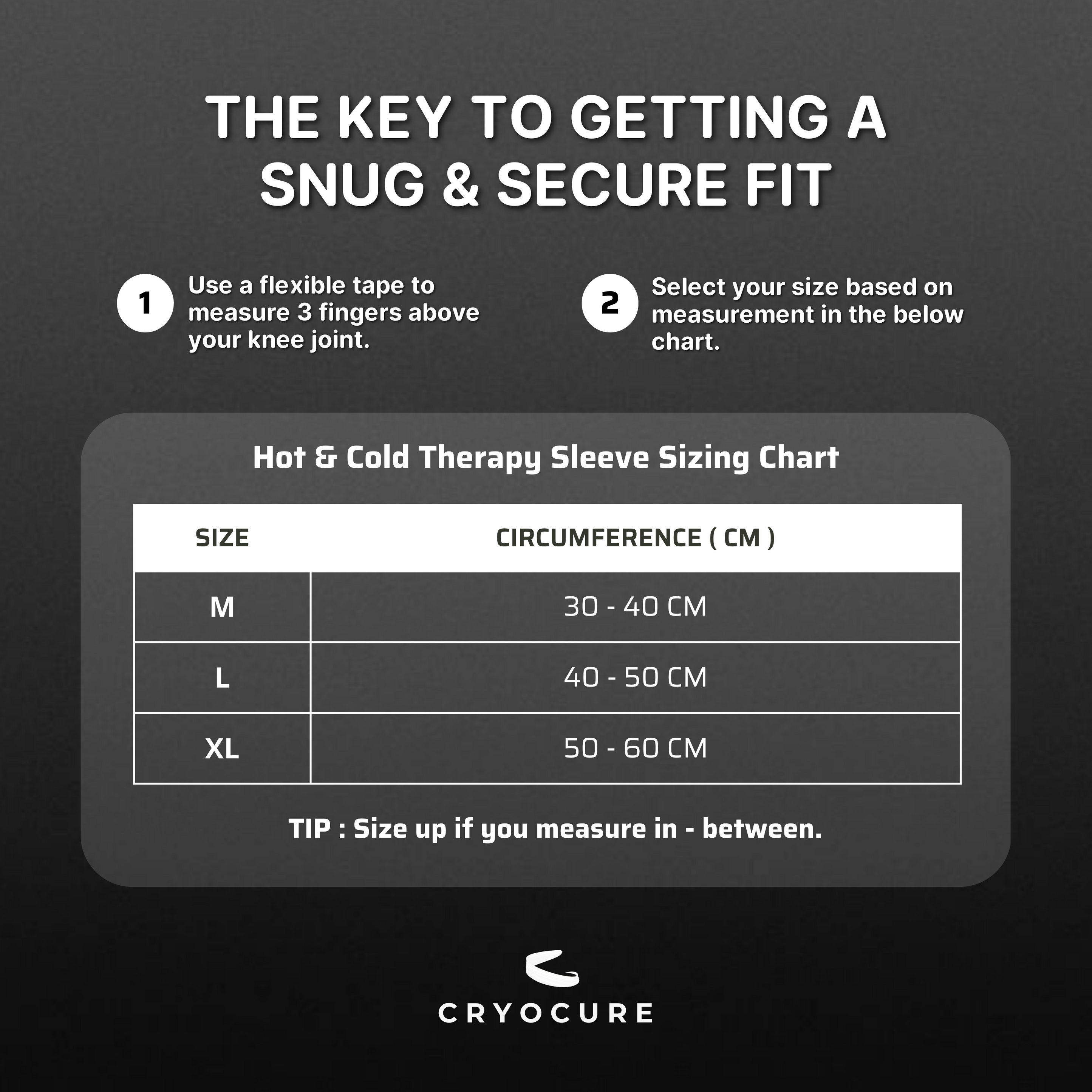 Cryocure ThermaFlex Pro - Hot and Cold Compression Sleeve